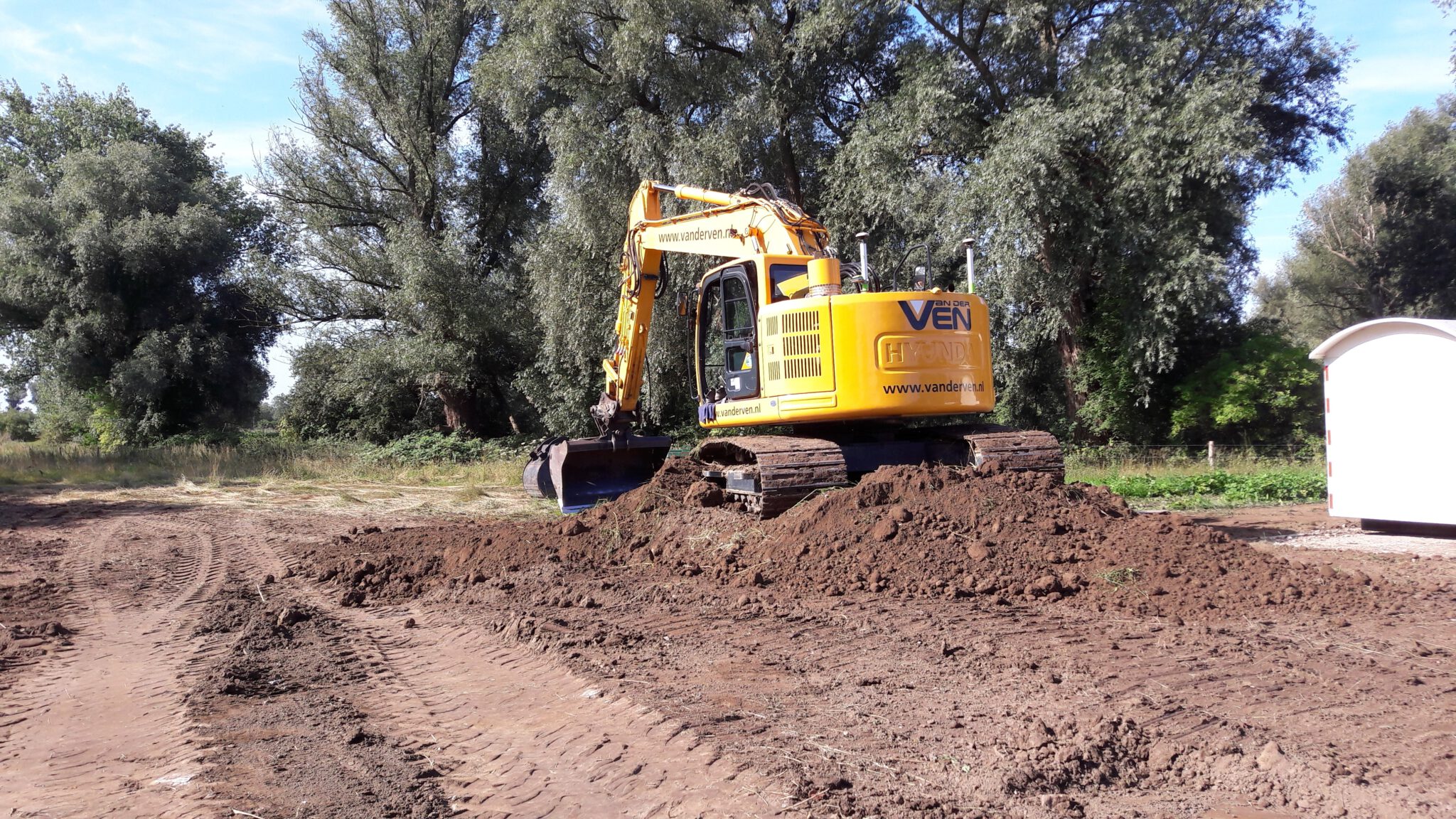 Loopgraaf voor educatieparkje Fort Giessen - Fort bij Giessen